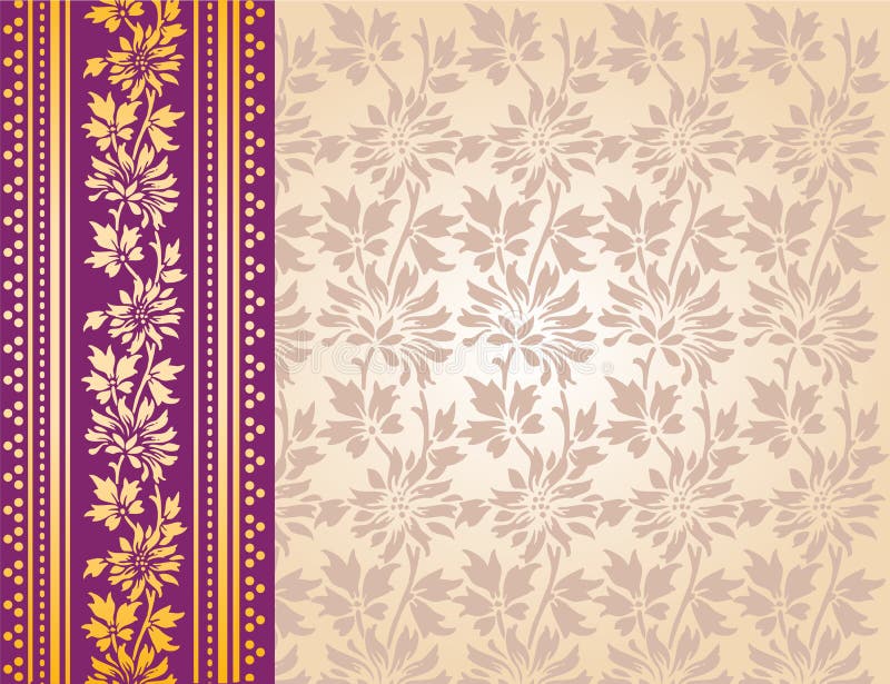 Purple Indian Saree Background Stock Vector - Illustration of beautiful ...