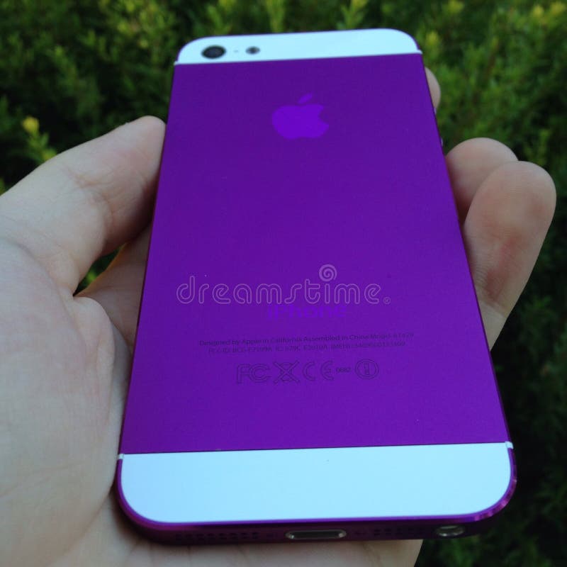Purple iphone editorial image. Image of gadget, frame - 51607970