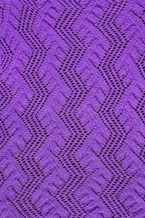 Purple knitted openwork stock image. Image of closeup - 81729477