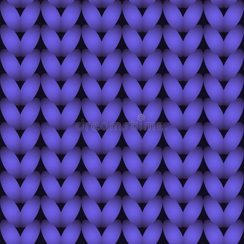 Purple Knitted Seamless Pattern Stock Vector - Illustration of bright ...