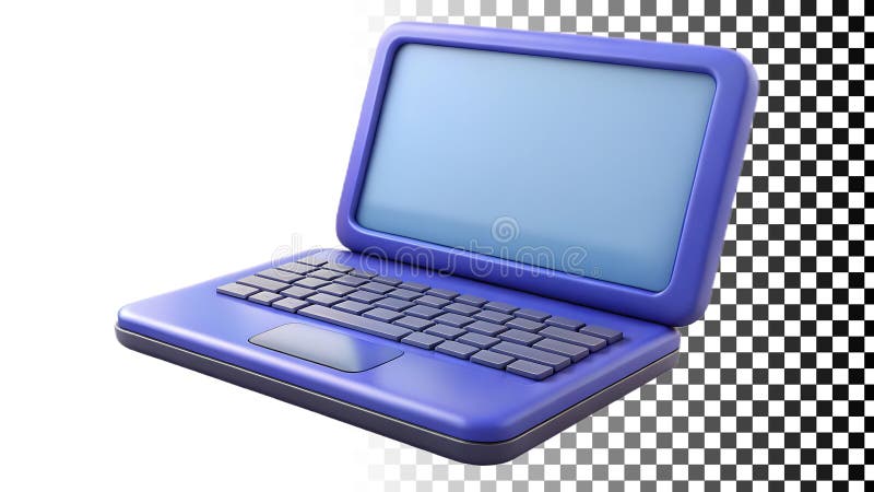 Purple Laptop Computer Electronic Device for Work and Digital ...