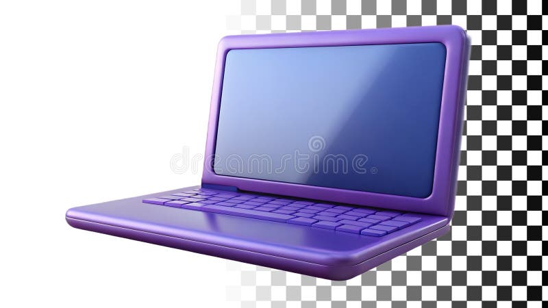 Purple Laptop, Notebook Computer, Portable PC, and Tech Device Png ...