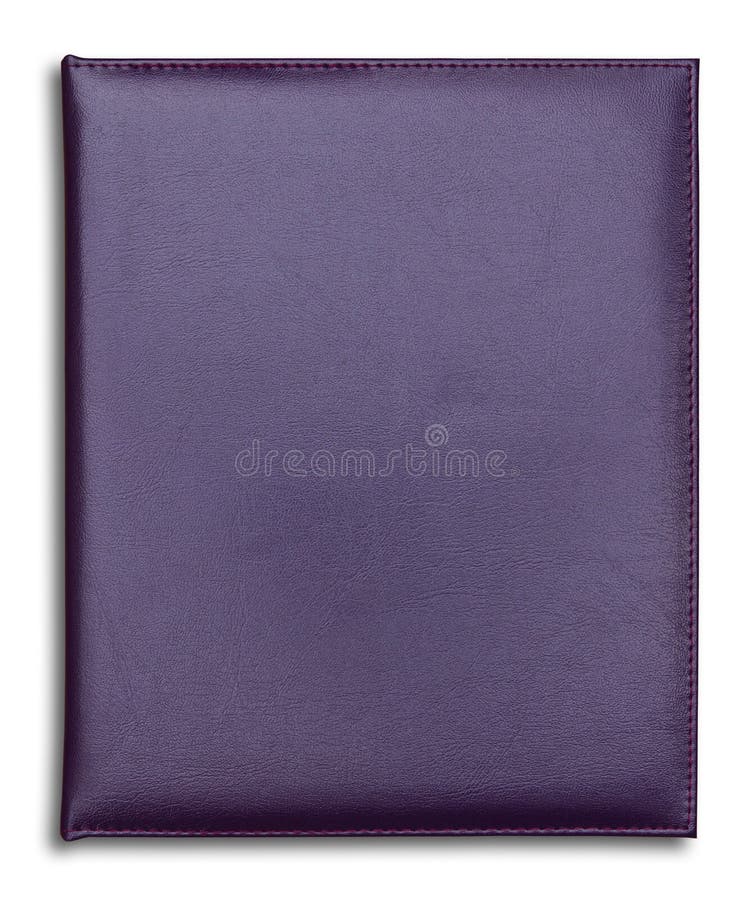 Purple Leather Notebook Isolated Stock Image - Image of arrange, bind ...