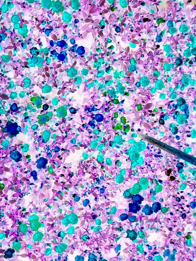 Purple Leave Tree Texture Pattern Background Stock Image - Image of ...