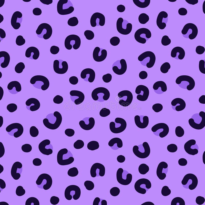 Purple Leopard Print Pattern Seamless Vector Stock Vector ...