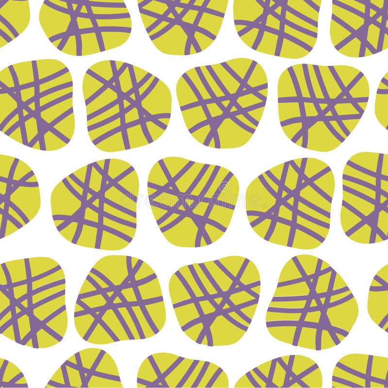 Purple and Lime Irregular Shaped Dots on a White Background. Vector ...