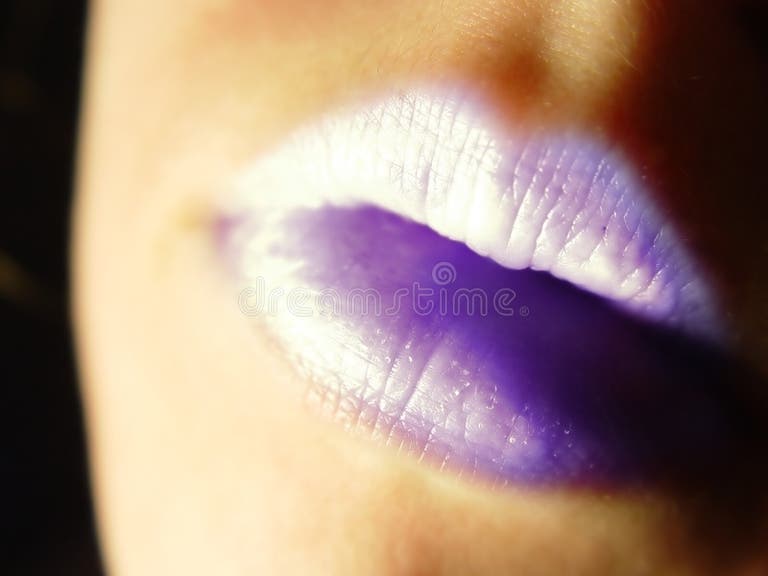 Purple Lips stock image. Image of concepts, details, ladies - 2363