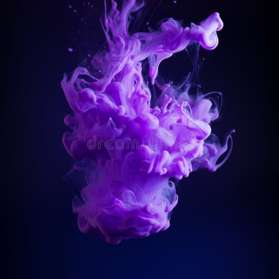 A Purple Liquid Being Sprayed into the Air Stock Illustration ...