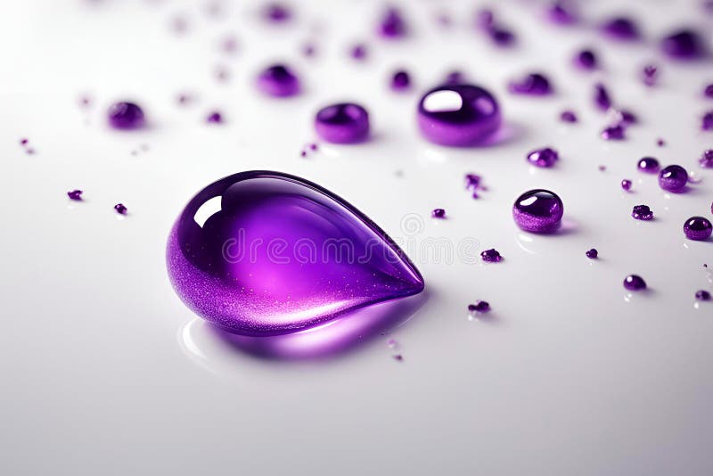 Purple liquid drops. stock illustration. Illustration of digital ...