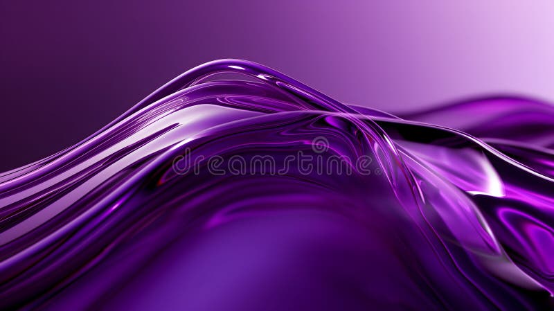 Purple Liquid Glass Fluid Abstract Background Stock Illustration ...