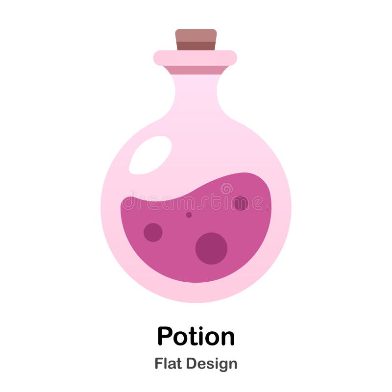 Potion Flat Icon stock vector. Illustration of potion - 123702841