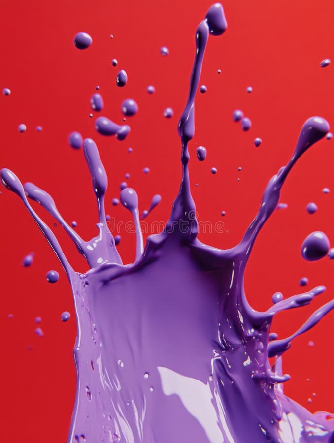Purple Liquid on Red Background Stock Photo - Image of abstract ...