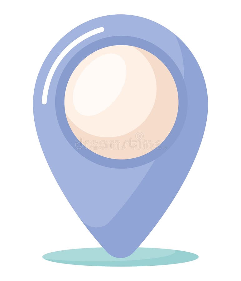 Purple location mark stock vector. Illustration of design - 265623872