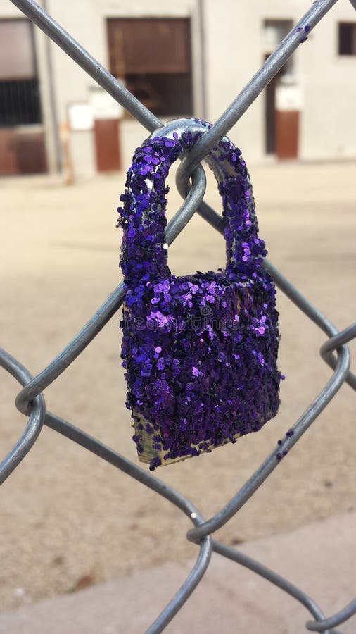 Purple lock stock photo. Image of lock, loving, violet - 46070246