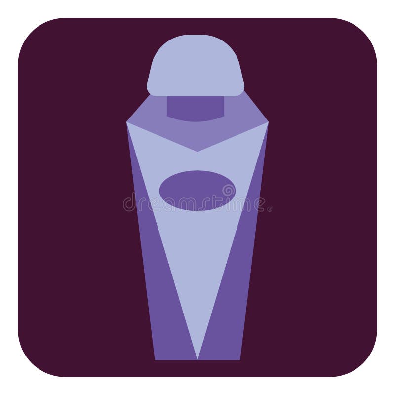 Purple man perfume, icon stock vector. Illustration of design - 260371022
