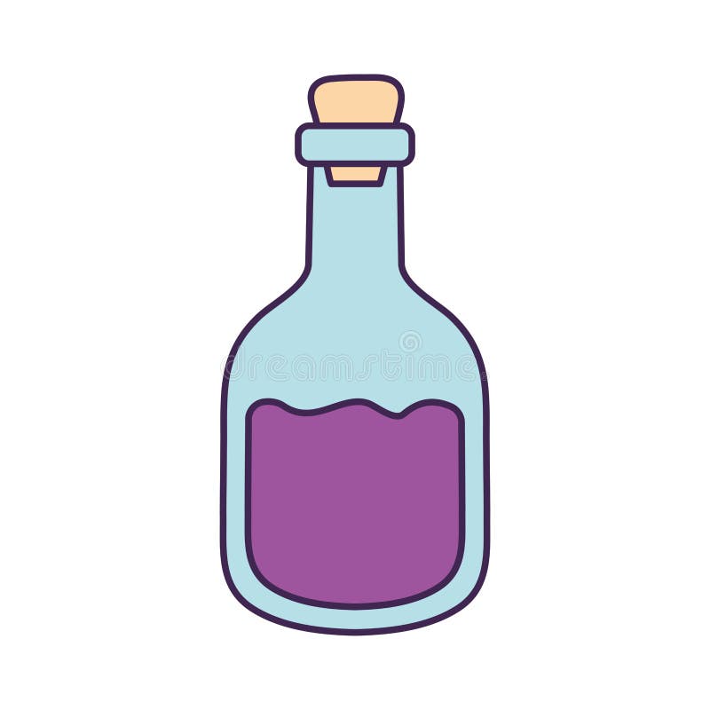 Purple magic potion stock vector. Illustration of liquid - 242711474