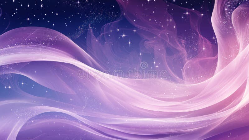 Purple Magic Smoke, Complete with Light and Sparkle, Flowed from a ...