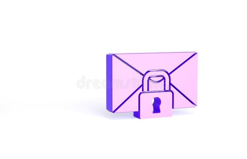 Purple Email Symbol Isolated White Stock Illustrations – 615 Purple ...