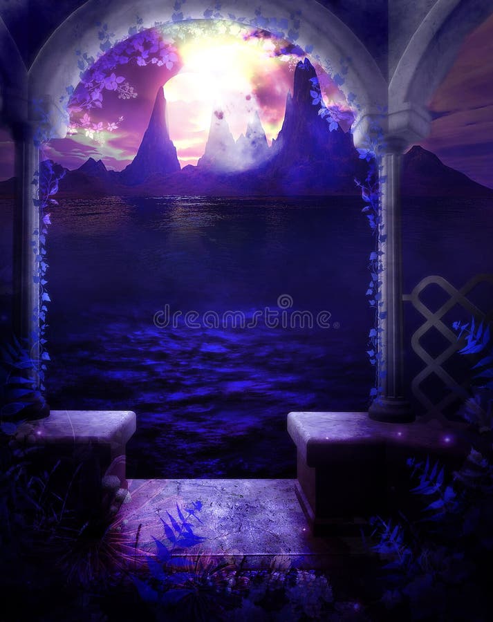 Purple Majesty stock illustration. Illustration of mystical - 19920432