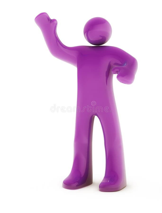 Purple Man stock illustration. Illustration of businessman - 56413247