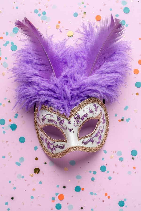 Purple Masquerade Mask stock photo. Image of venetian - 363404732