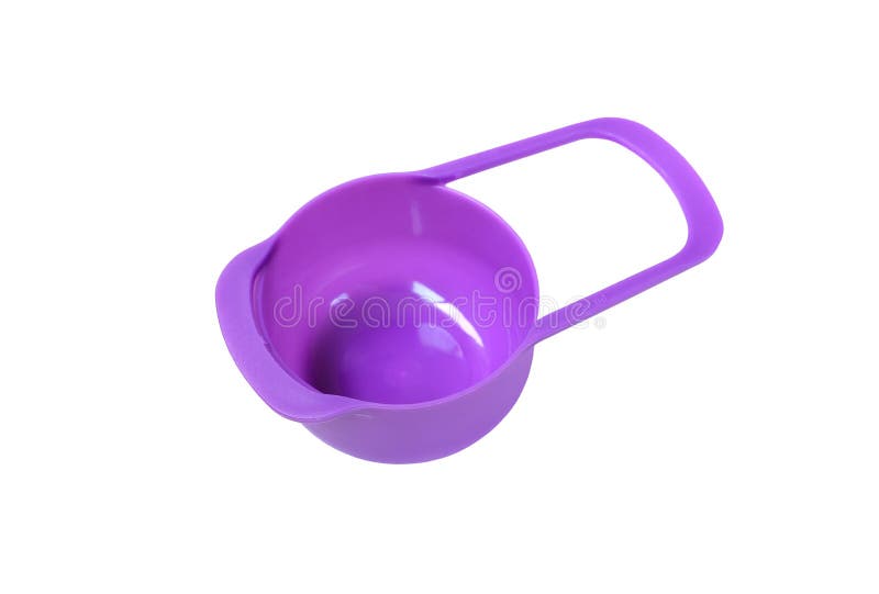 Purple Measuring Cup Isolated on White Background Stock Photo - Image ...
