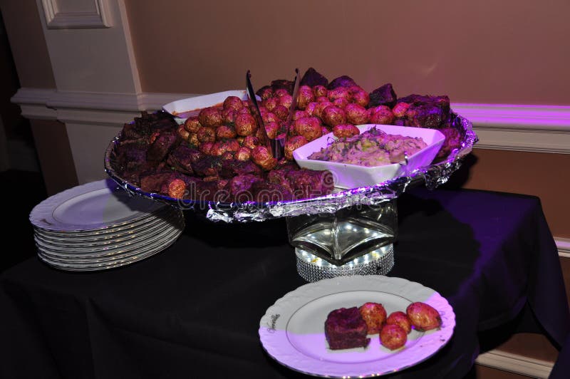 Purple Meatballs stock photo. Image of meal, meatballs - 112053732