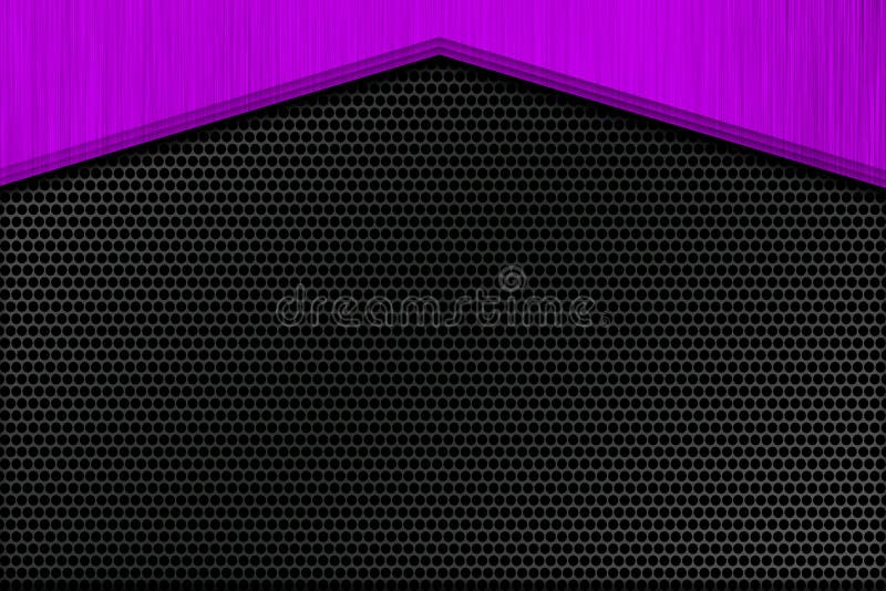 Purple Metal Plate and Black Mesh Stock Illustration - Illustration of ...