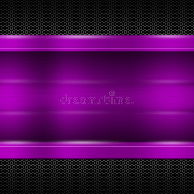 Purple Metal Plate on Black Metallic Mesh for Background and Texture ...