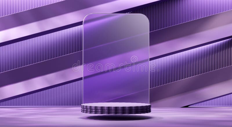 Purple Podium Mock Up Product Display Presentation Showcase 3d ...