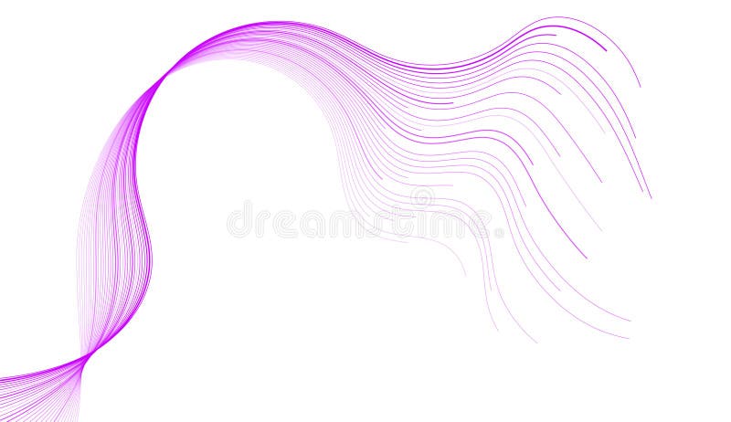 Purple Minimal Wavy Lines Abstract Futuristic Tech Background Stock ...