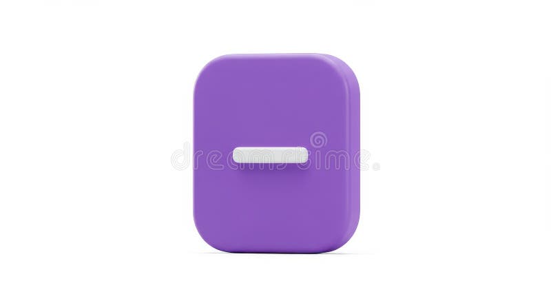 Purple Minus Button stock illustration. Illustration of value - 382959153