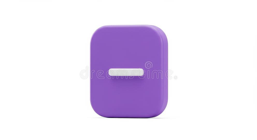 Purple Minus Button stock illustration. Illustration of value - 382959153