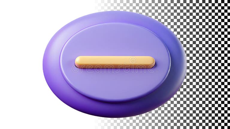 Purple Minus Sign Button Icon Decrease Remove Subtraction Interface Png ...