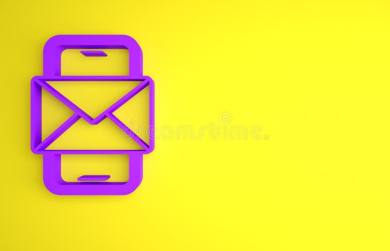 3d Purple Mobile Phone, Smartphone with Store Front, Umbrella ...