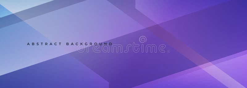 Purple Modern Abstract Wide Banner with Geometric Shapes Abstract ...