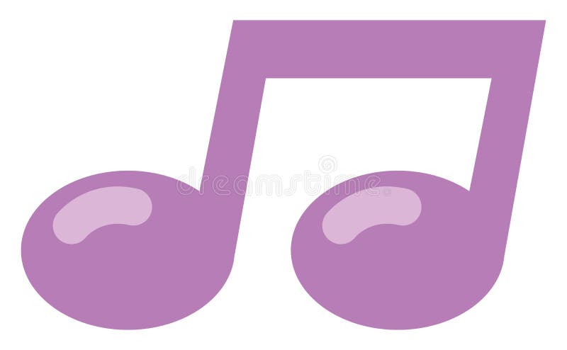 Purple Music Note Clip Art