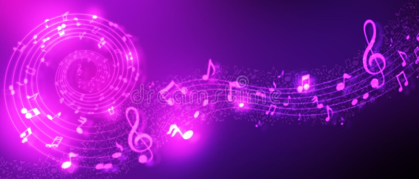 Purple Music Notes Stock Illustrations – 2,371 Purple Music Notes Stock ...