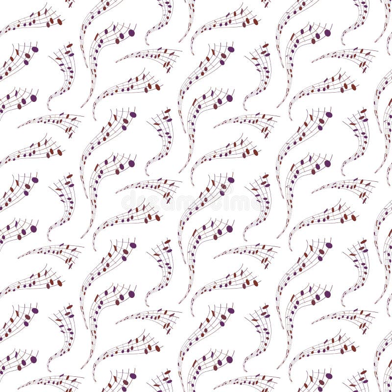 Purple Music Wave on a White Background Stock Vector - Illustration of ...