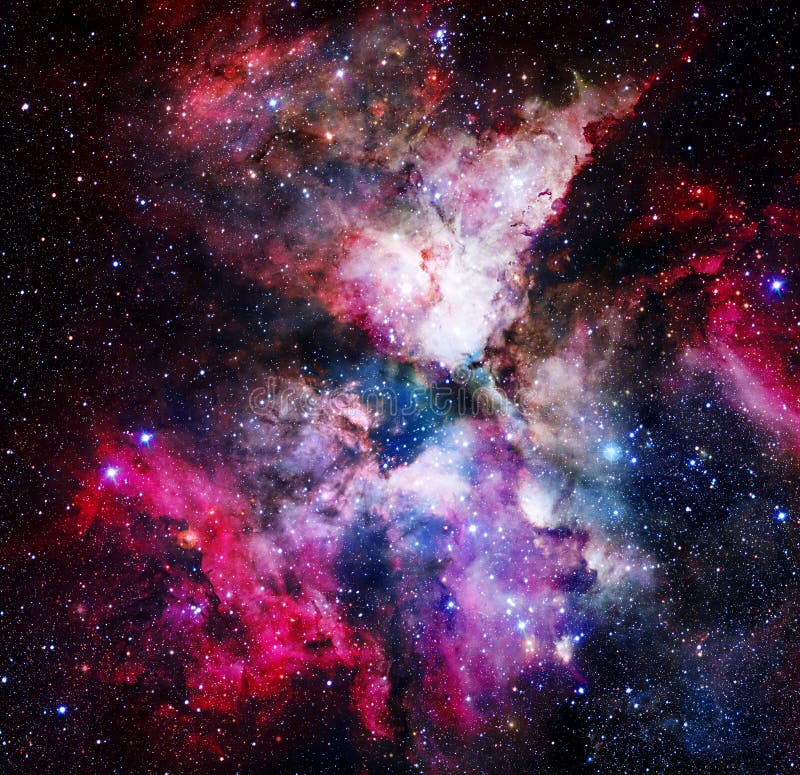 Purple Nebula in Outer Space. Elements of this Image Furnished by NASA ...