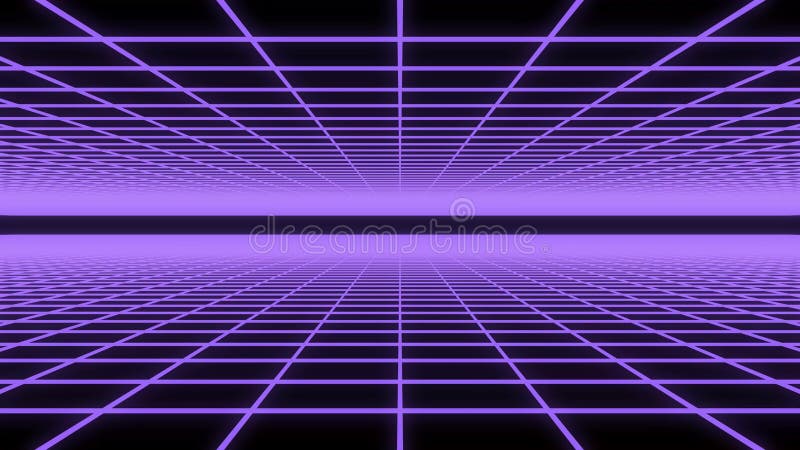 PURPLE Neon Light Rays Swirling in the Frame on Black Background Stock ...