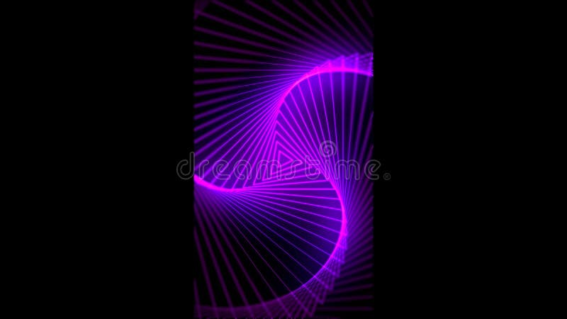 Purple Neon Laser Stripes Loop Abstract Geometric Tech Background ...