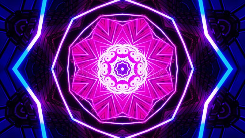 Purple Neon Motion Background Vj Loop. Infinitely Looped Animation ...