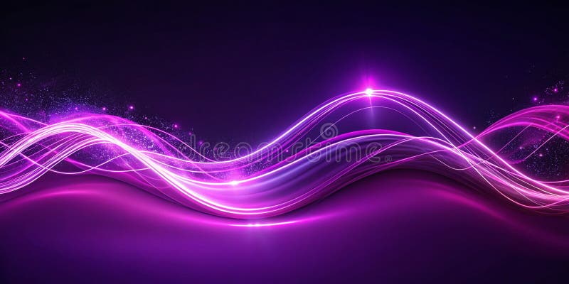 Purple Neon Wave Abstract Art Stunning Visuals for Modern Design ...