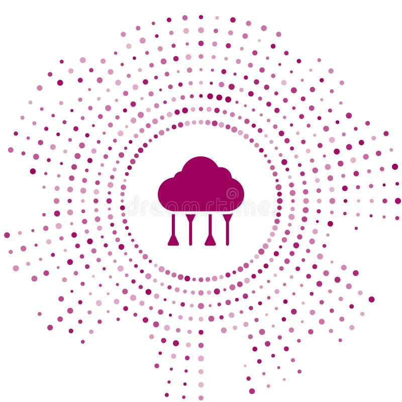 Abstract Purple Connection Dots Background Stock Illustration ...