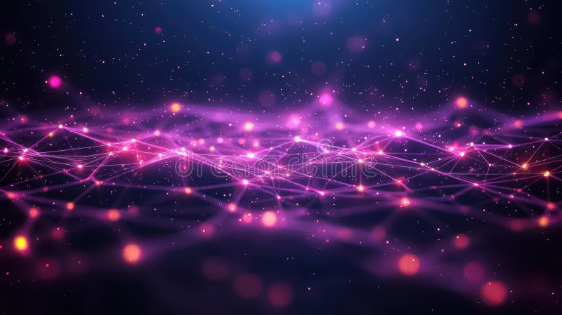 Purple Network stock illustration. Illustration of line - 338831657