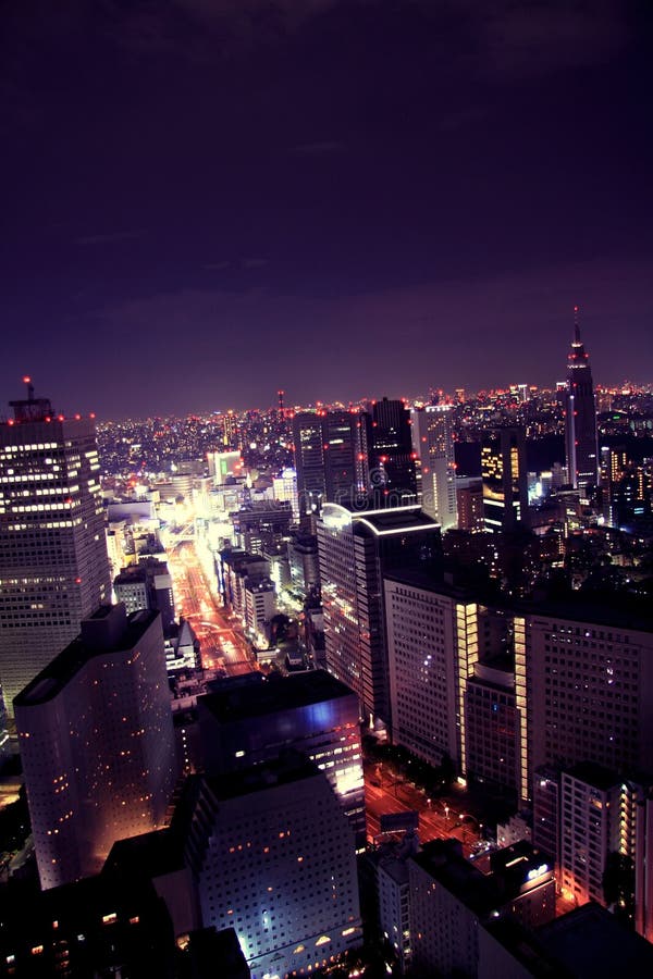 Purple night stock image. Image of city, outdoor, evening - 13150251