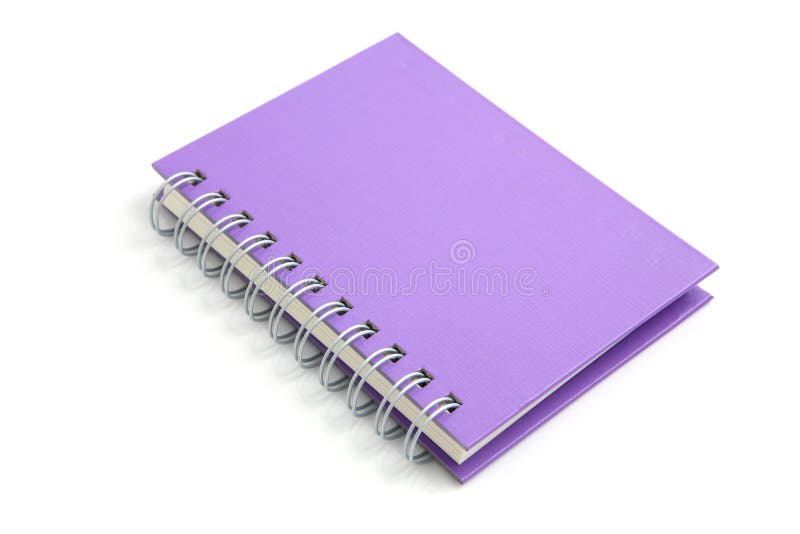 Purple cover Note Book stock photo. Image of details - 14775088