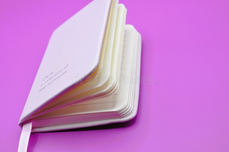 Purple Notebook on Purple Background Stock Image - Image of purple ...