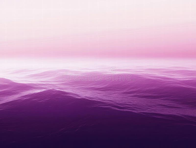 Purple Ocean Waves - Abstract Minimalist Ocean Background Stock Image ...